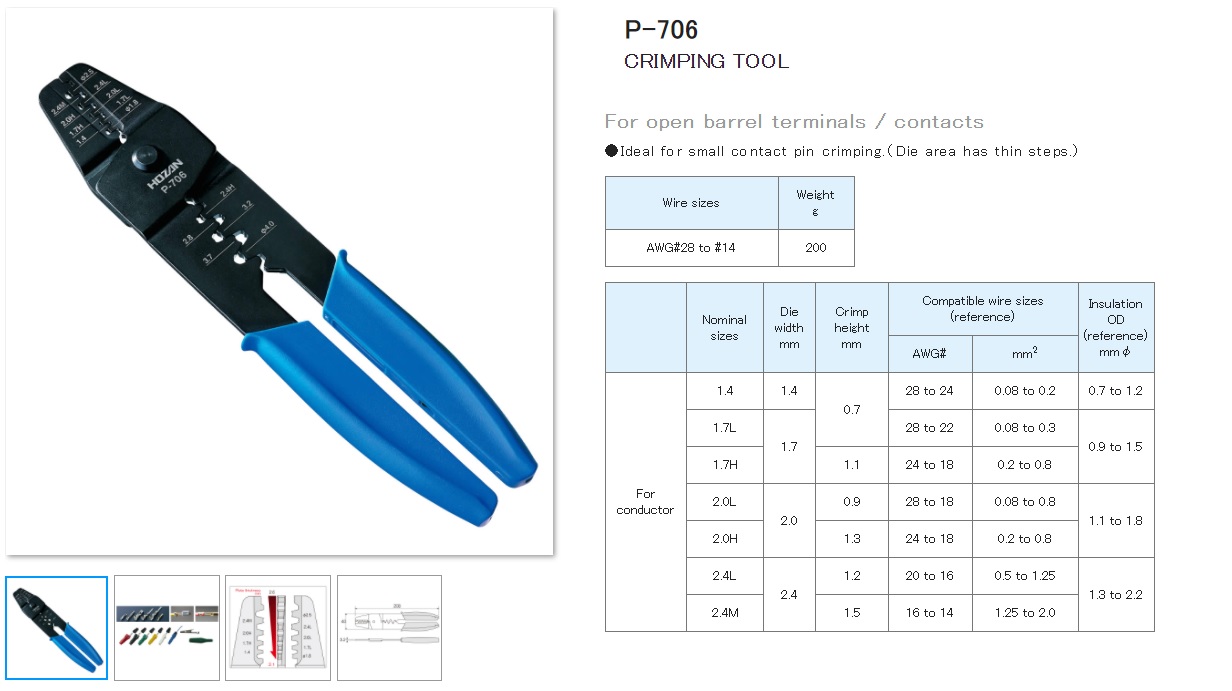Ichiban Precision Sdn Bhd - Hozan - HOZAN CRIMPING TOOL